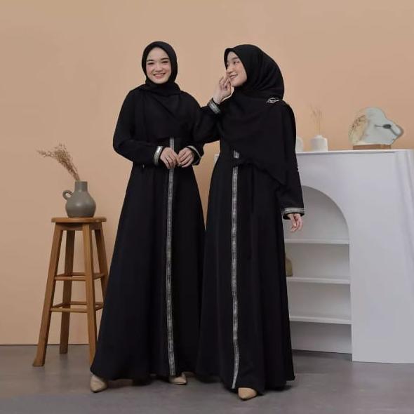 Jual Abaya Hitam Polos Jetblack Turkey Modern Baju Gamis Hitam Polos ...