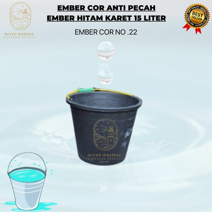 Jual Sale!! Ember Cor Karet / Ember Hitam / Ember Anti Pecah / 10-15-20 ...