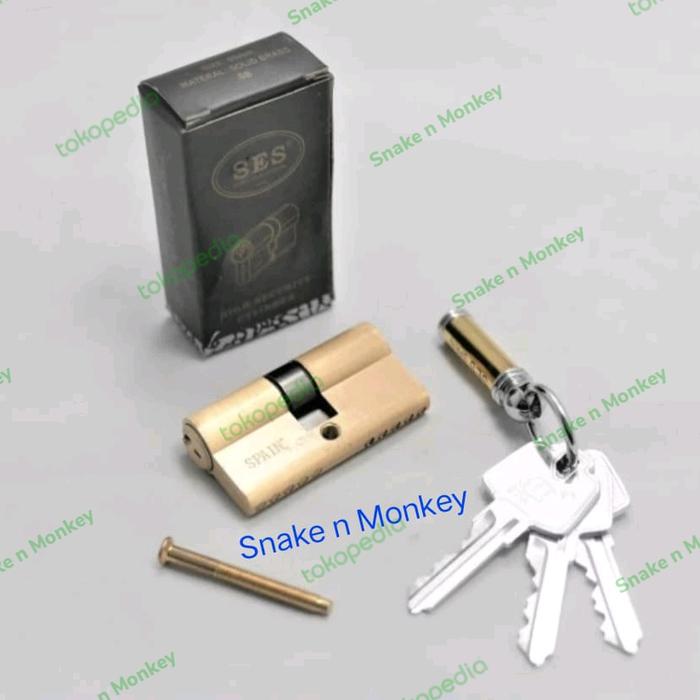 Jual Silinder Kunci Pintu KUNING 60 mm Merk SES - Cilinder Kunci Besar 6 cm - Kota Surabaya ...