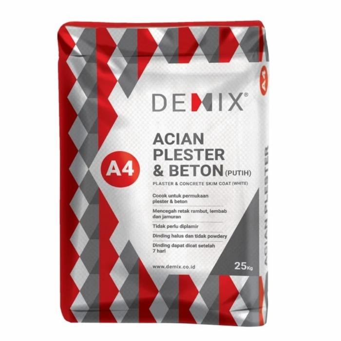 Jual DEMIX A4 ACIAN PLASTER BETON PUTIH 25 KG - Kab. Bekasi - BUMI ...