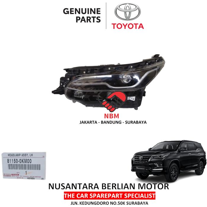 Jual Headlamp New Fortuner 2021 81150-0KM00 Toyota Genuine Parts - Kota ...