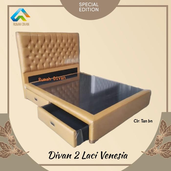 Jual Divan Dipan Alas Springbed 2 Laci Sandaran Venesia UK. 160*200 - Kota Depok - Rumah Divan ...