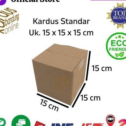 Jual kardus | box | karton packing polos (15x15x15) tebal 3 mm ...