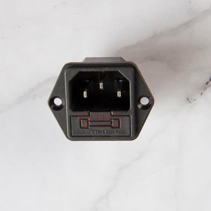 Jual Socket AC Komputer Fuse Chassis Body Soket Male CPU Sekring Skring ...