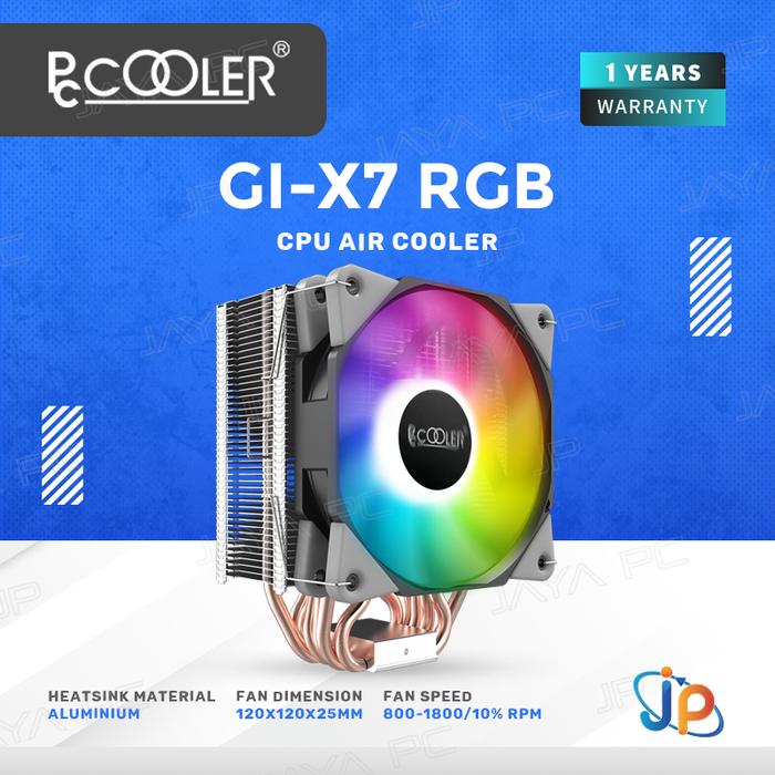 Jual PCCOOLER GI-X7 RGB - Tower CPU Air Cooler Fan - Jakarta Pusat ...