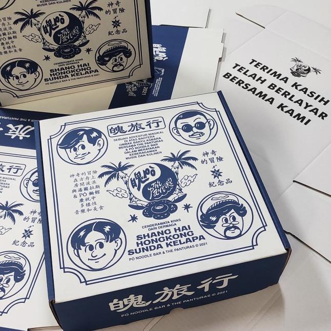 Jual custom box packaging (30x30x9 cm) full color - box baju kaos ...