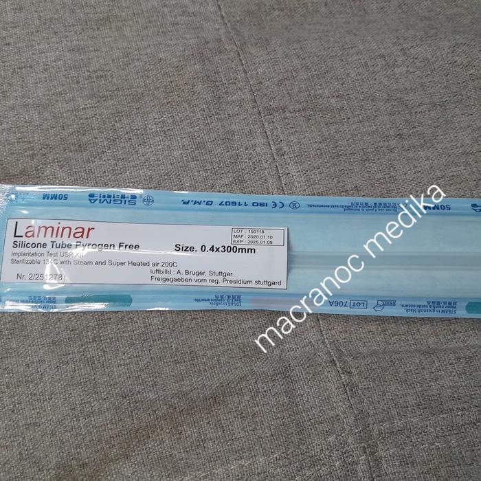 Jual Silikon Drain Tube 0.4 x300mm Penrose original dari Laminar ...