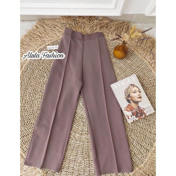 Jual Kulot Scuba Cubit Premium /Celana Kulot Wanita High Waist/ Size S ...