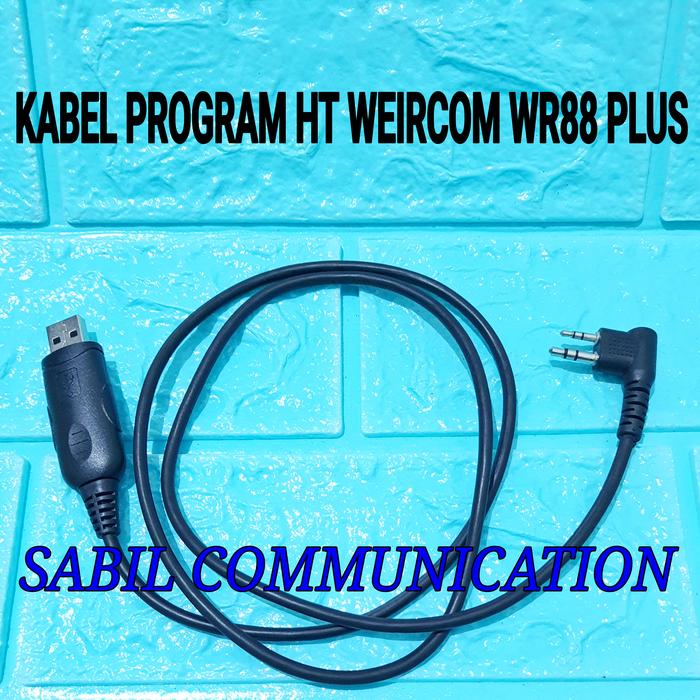 Jual KABEL PROGRAM HT WEIRCOM WR88 WR808 KABEL DATA HT WEIRCOM WR88 ...