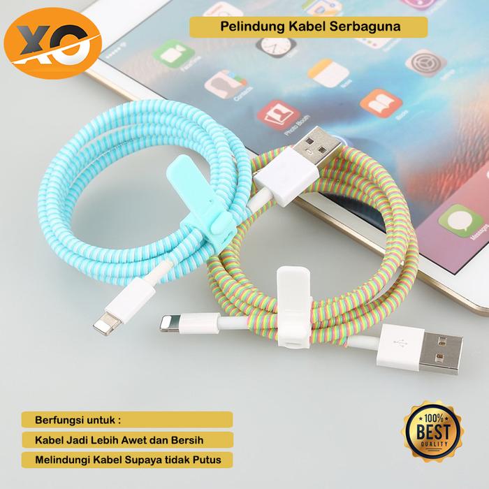 Jual Pelindung Kabel Charger Hp Pelindung Kabel Data Anti Putus Spiral ...