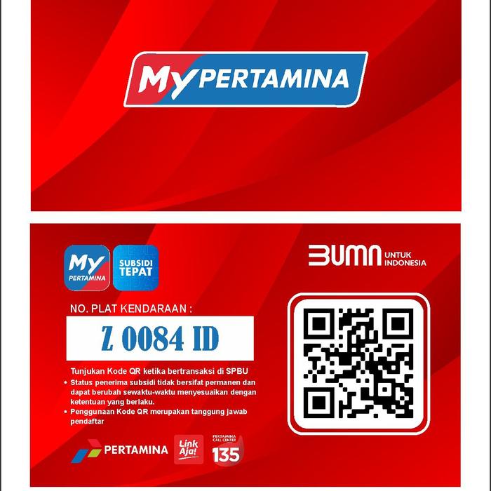 Jual Cetak Kartu My Pertamina bahan PVC Tidak mudah luntur - Model 4 - Kab. Sragen ...