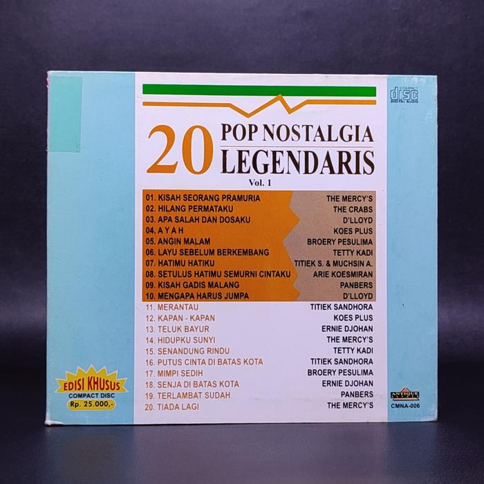 Jual CD 20 BEST OF THE BEST POP NOSTALGIA LEGENDARIS - Jakarta Timur ...
