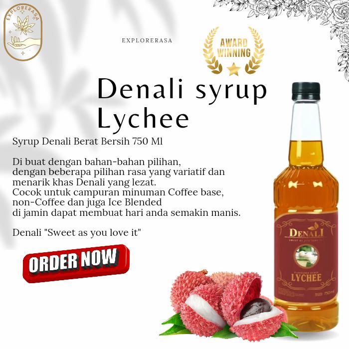 Jual Denali syrup lychee 750ml | Denali sirup rasa buah leci 750 ml ...
