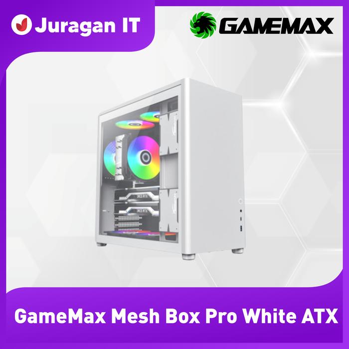 Jual GameMax Mesh Box Pro White ATX Gaming PC Case - Kota Yogyakarta ...