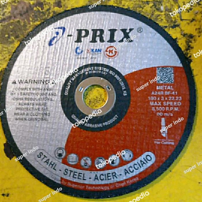 Jual I-Prix Cutting Disc 7 Inch For Metal Grade A24R mata gurinda iprix - Jakarta Barat - Super ...
