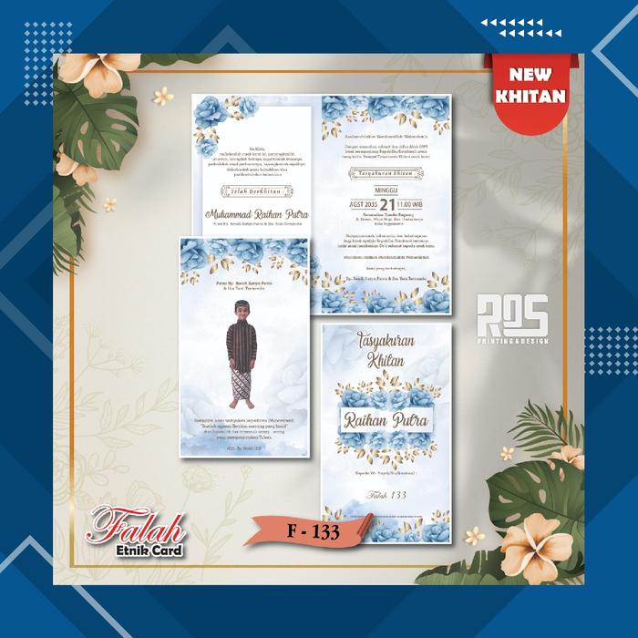 Jual Blangko Undangan Falah 133 FREE FILE SETTING ROS Printing Design ...