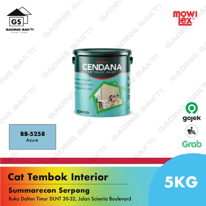 Jual Mowilex Cendana Interior Azure (BB-5258) Galon 5Kg - Kab ...