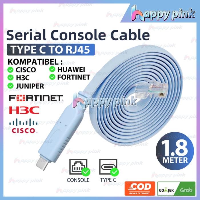 Jual FTDI kabel Console USB Type C to RJ45 Cisco Console Cable ...