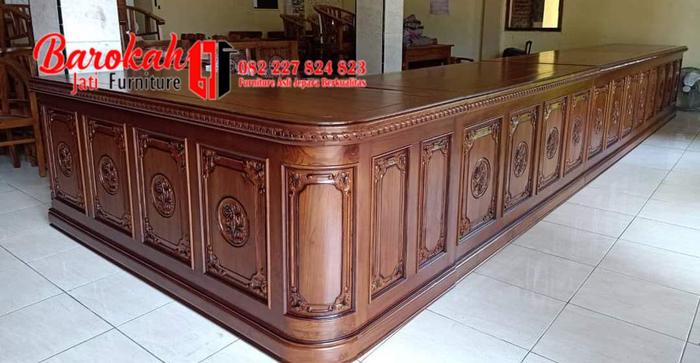 Jual meja teller atau meja CS kantor model sudut - Kab. Jepara ...