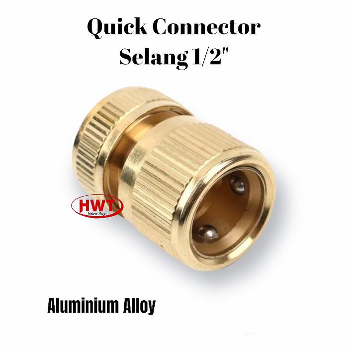 Jual Quick Release Connector Konektor Sambungan Selang 1/2 Inchi Alloy ...
