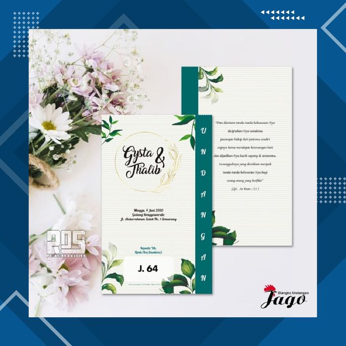 Jual Blangko Undangan JAGO 64 FREE FILE SETTING ROS Printing Design ...