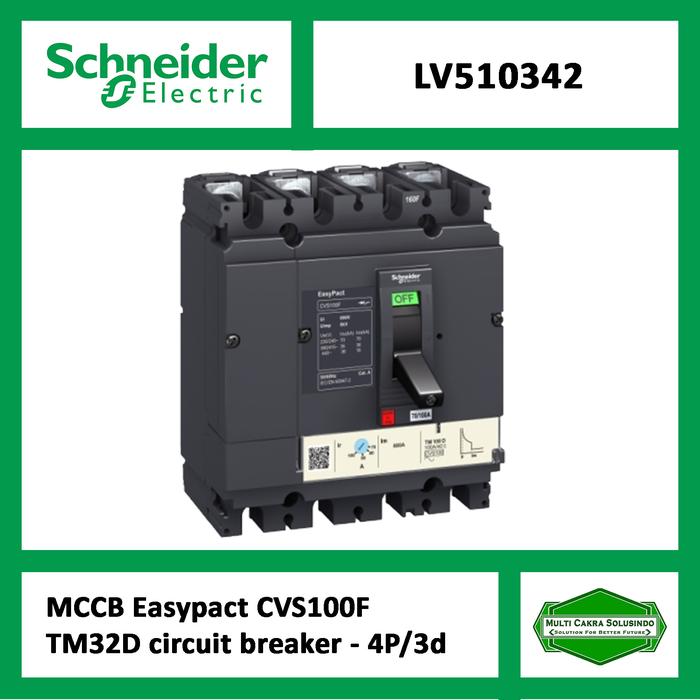 Jual Schneider MCCB Easypact CVS100F TM32D 4P LV510342 - Kota Tangerang ...