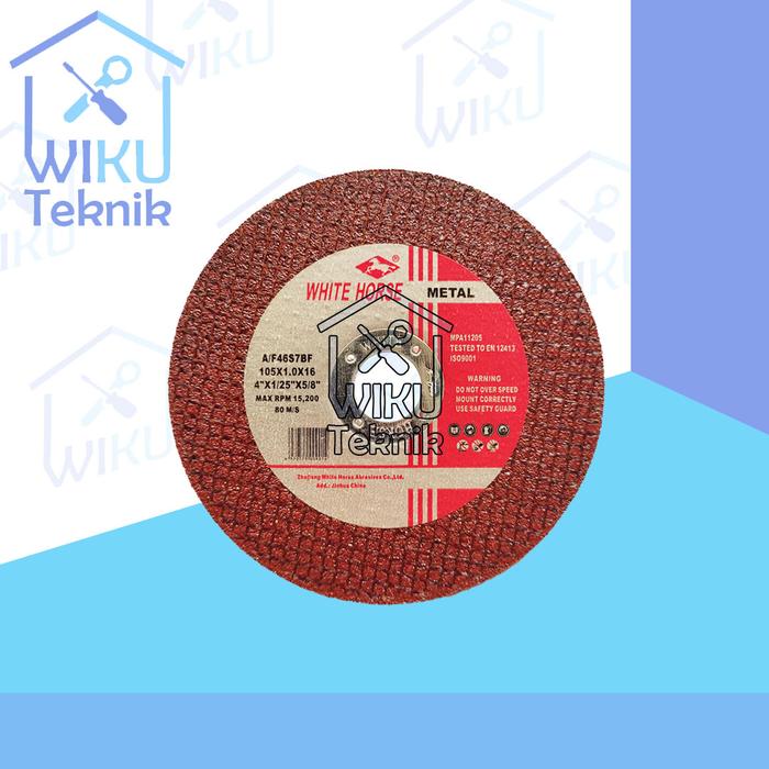 Jual Batu Cutting Mata Gerinda Potong Besi White Horse 4" inchi Batu ...