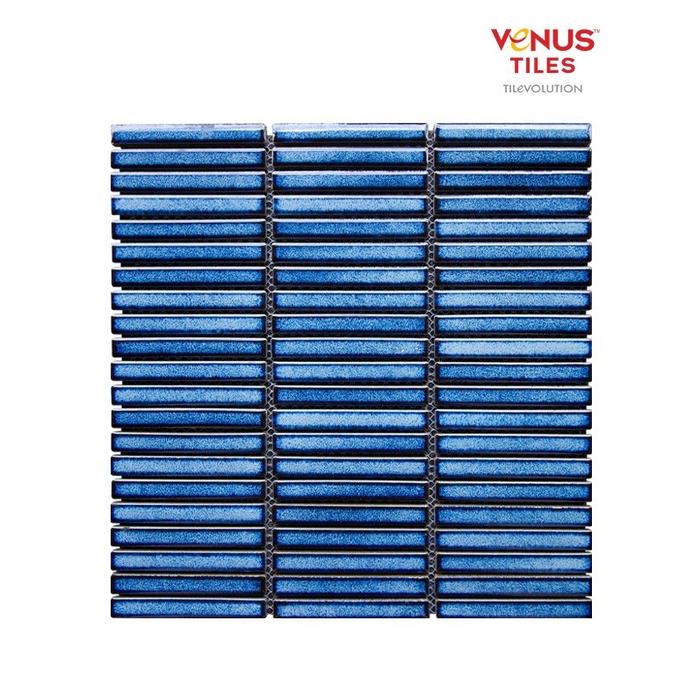 Jual Keramik Dinding Interior Venus Pottery Striped Deep Ocean - Kota ...