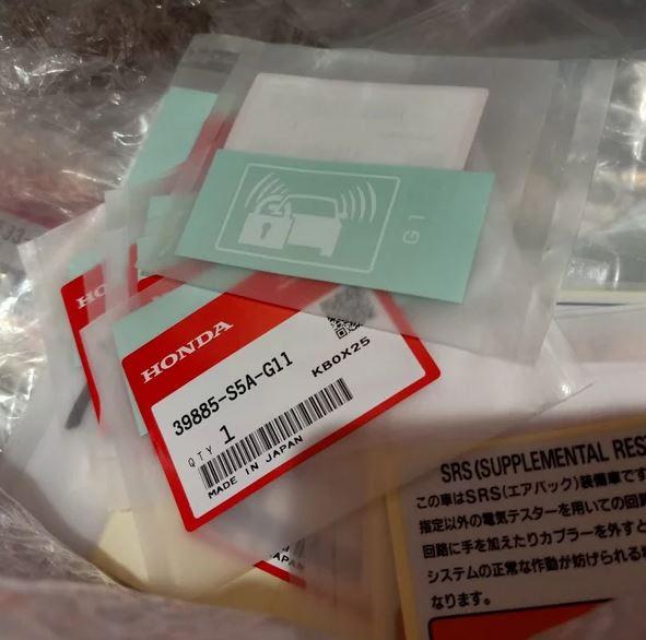 Jual Sticker Stiker Label Immobilizer & Security Honda Original Japan ...