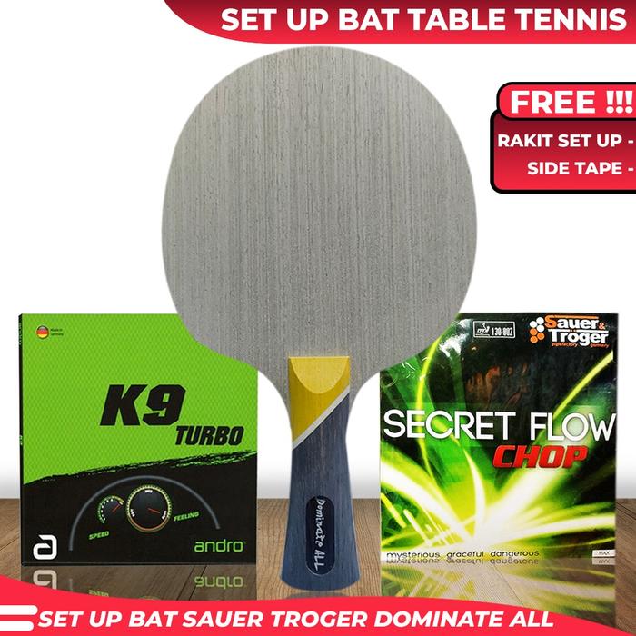 Jual Setup Tenis Meja Sauer & Troger Dominate All K9 Turbo Secret Flow ...