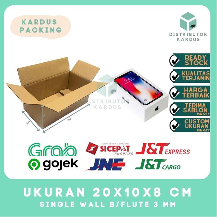 Jual Kardus Box Karton Dus Packing 20x10x8 MURAH - Jakarta Barat ...