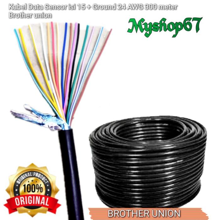 Jual KABEL ISI 15 +1 Ground 24 AWG Serabut Tembaga Meteran BROTHER ...