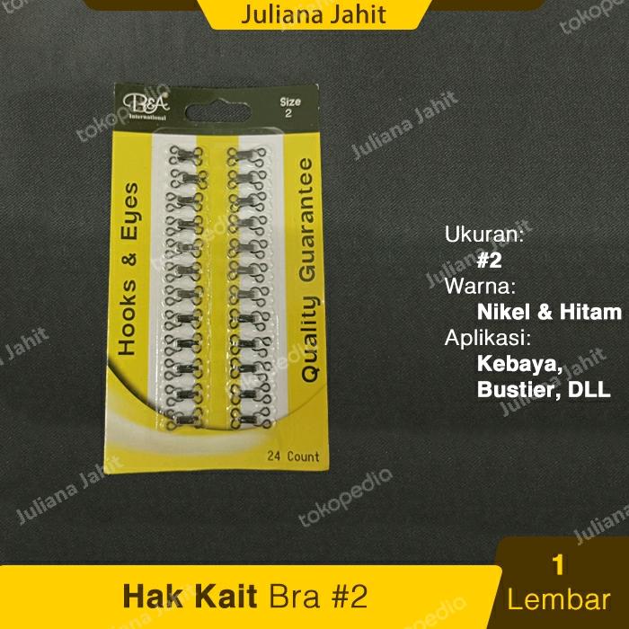 Jual Kancing Hook / Hak Kait Bra Bustier Kemben Besar Size 2 - Jakarta ...