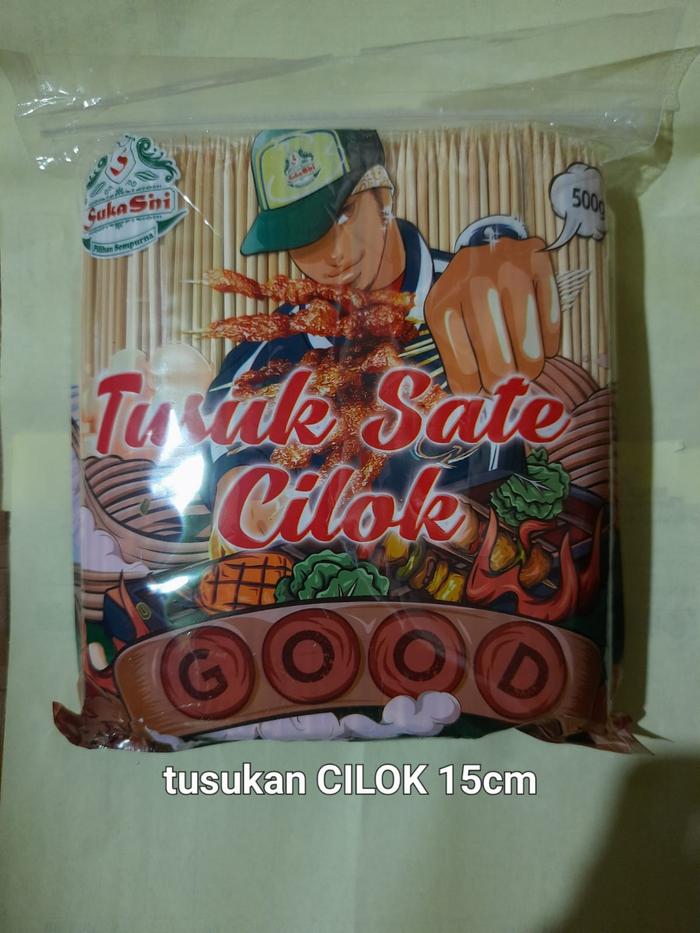 Jual tusuk sate cilok import 15cm 500gr tusukan pentol pendek - Kab ...