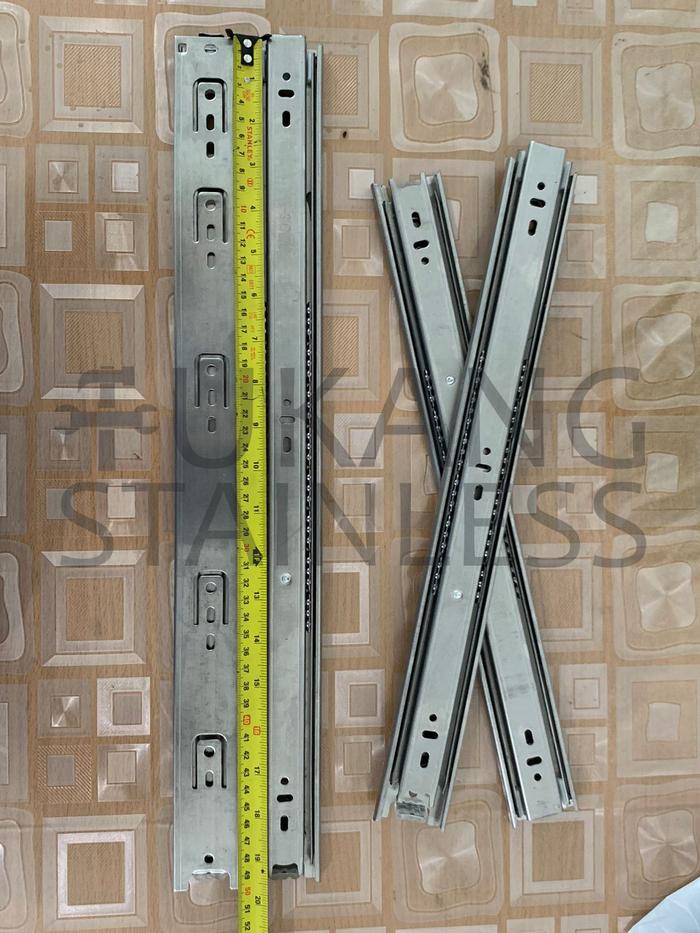 Jual Rel Laci Double Track Stainless Steel Slider Bearing 30. 40. 45 ...