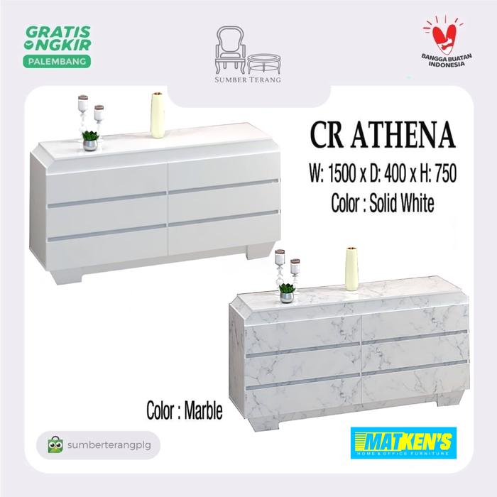Jual Rak TV Matkens CR Athena Buffet Drawer Laci Serbaguna Meja TV ...