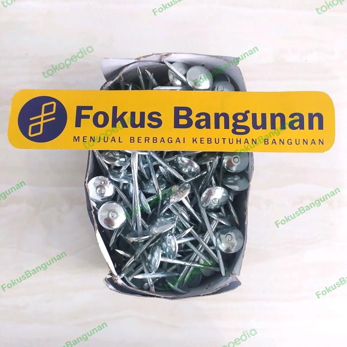 Jual Paku Seng Polos 5 cm / Paku Payung Atap 2" Roofing Nails per box 1 ...
