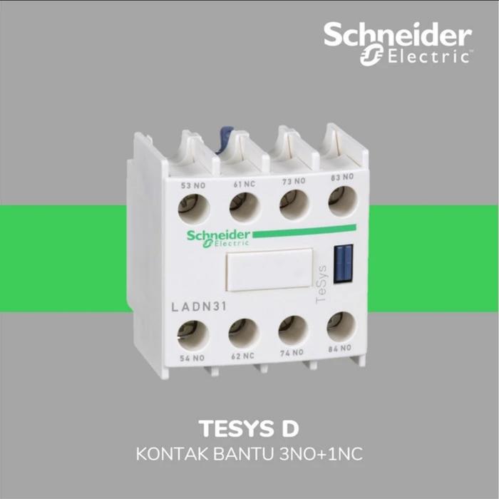 Jual Schneider Electric TeSys Kontak Bantu Contactor 3NO+1NC Series ...