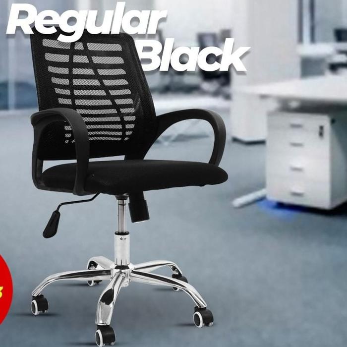 Jual Kursi Jaring KANTOR kerja staff / belajar, Hidrolik Office Chair ...