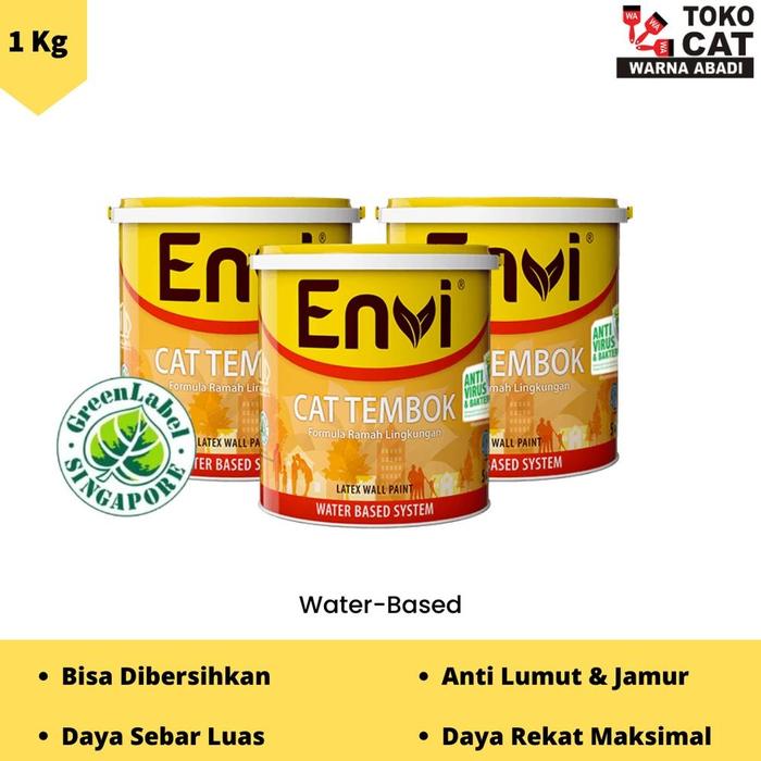 Jual CAT TEMBOK ENVI 1KG MIXING WARNA STEM - Jakarta Utara - Toko ...