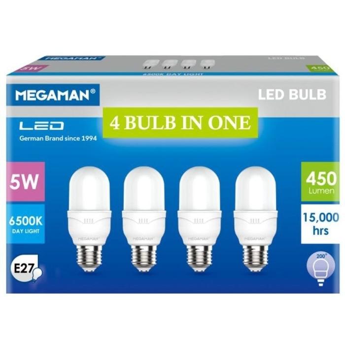 Jual LAMPU LED MEGAMAN PAKET 4 PCS 5 WATT GARANSI - Kota Cilegon ...