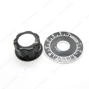 Jual Knop Potentiometer Cap & Counting dial 0-100Scale knob Rotary ...
