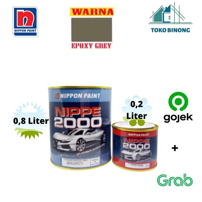 Jual Nippe Epoxy Primer Surfacer Cat Dasar Nippe 2000 ABU 1 Liter ...