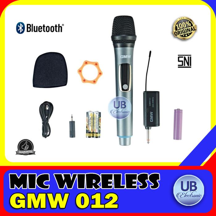 Jual Mic Profesional Wireless GMC/GMC 012 Single Microphone Tanpa Kabel ...