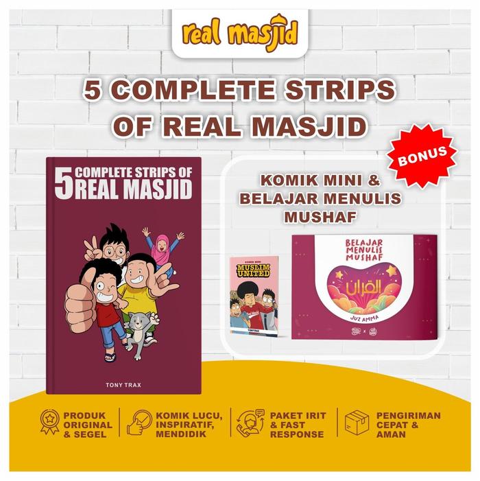 Jual Komik 5 Complete Strips Of Real Masjid Buku Cerita Inspirasi Anak ...