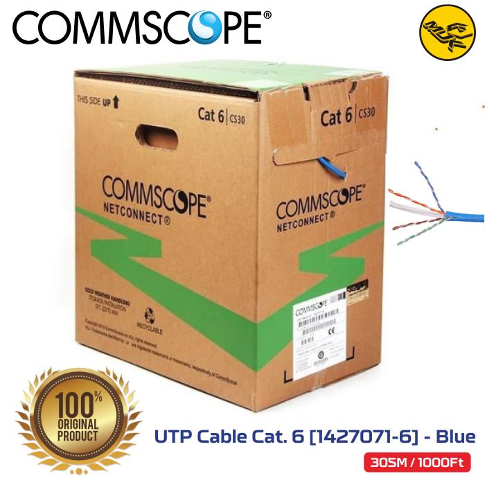 Jual KABEL LAN CAT6 305M /AMP Commscope UTP Cat6 Blue 305m / kabel Lan ...