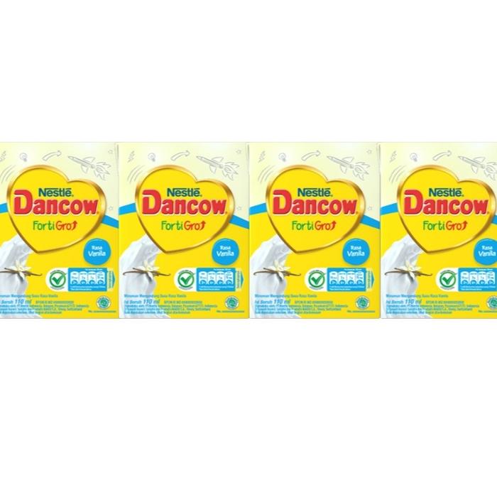 Jual Dancow UHT FortiGro Cokelat 4 x 110 ml - UHT Strawberri - Kab ...