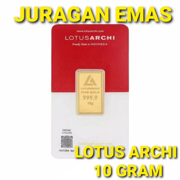 Jual Emas Logam Mulia Lm Lotus archi 10 gr (gram) - Jakarta Barat - JuraganEmas | Tokopedia