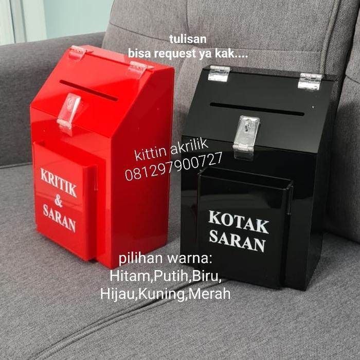 Jual Acrylic Kotak Saran / Kritik & Saran (017 warna) - Kota Tangerang ...