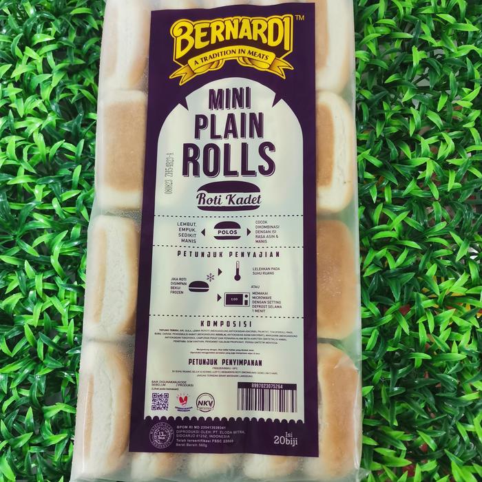 Jual Mini Plain Rolls (Roti Hot Dog Bernardi Kecil) - isi 20 - Kota ...